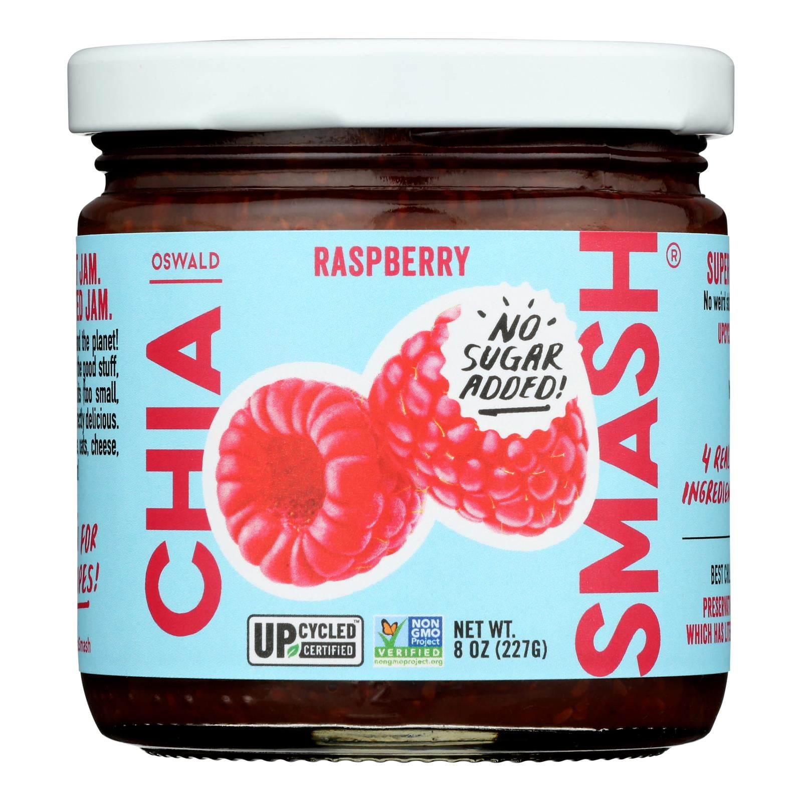 Oswald - Jam Chia Smash Raspberry - Case of 6-8 OZ - Walmart.com