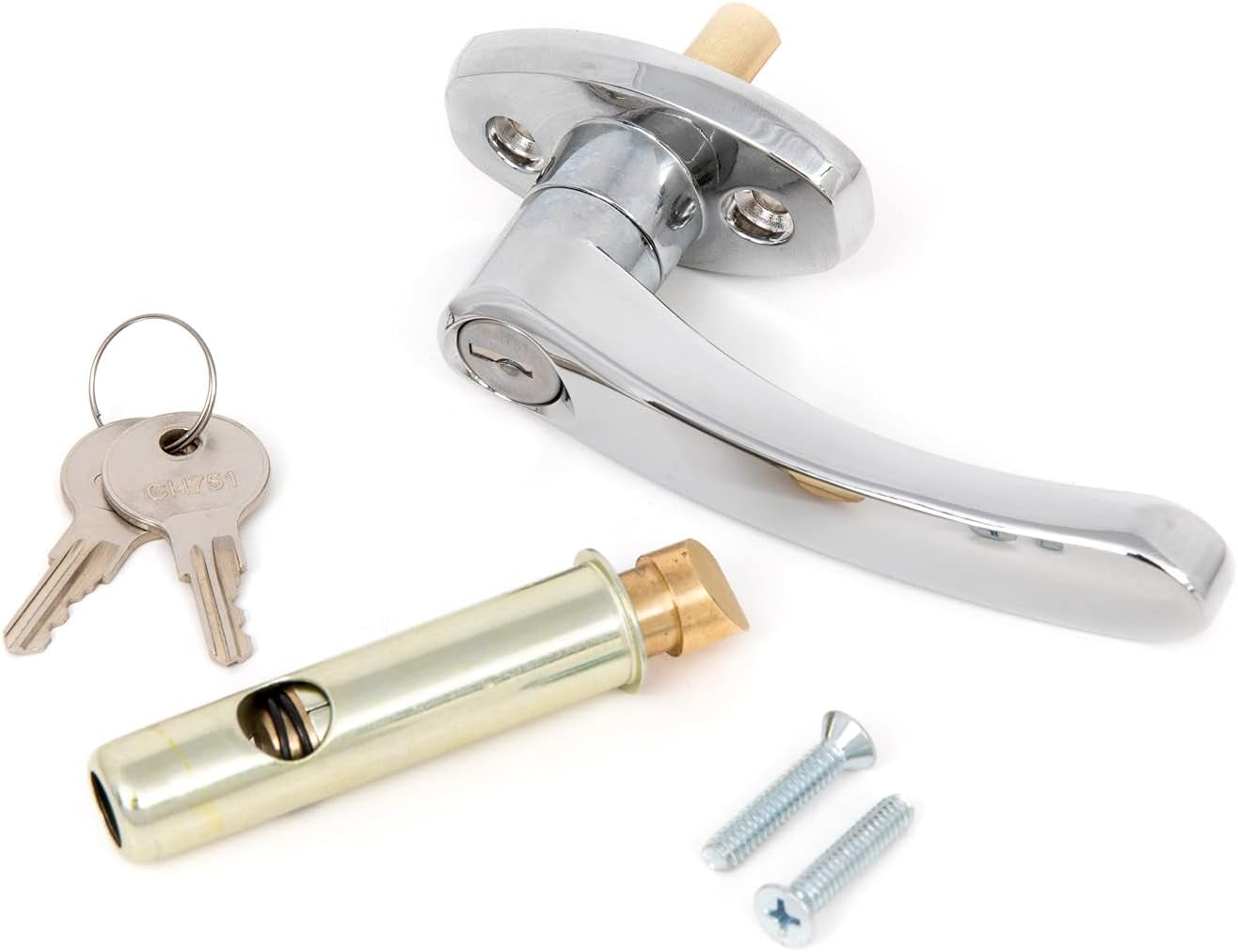 Oswald Supply L Handle and Set, Chrome Locking ADA Approved with V ...