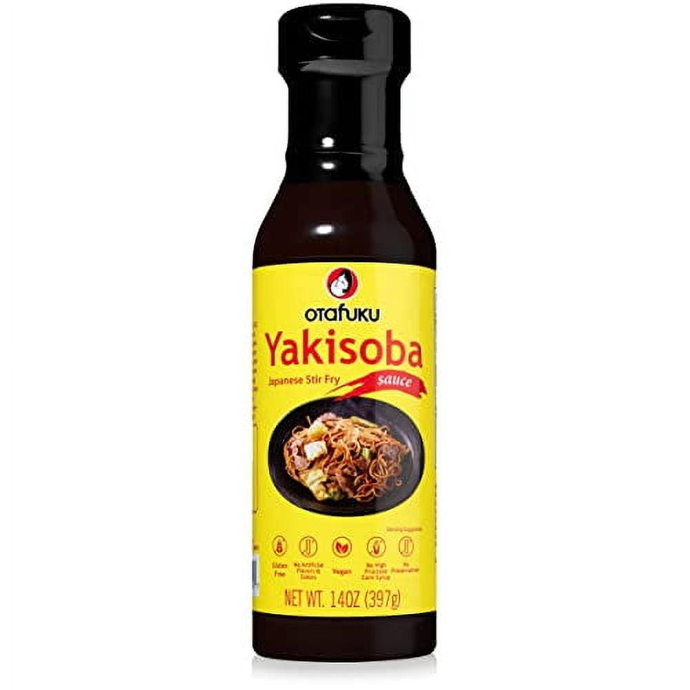 Otafuku Yakisoba Sauce for Japanese Stir Fry Noodles, Gluten-Free & Vegan Yakisoba Sauce ...