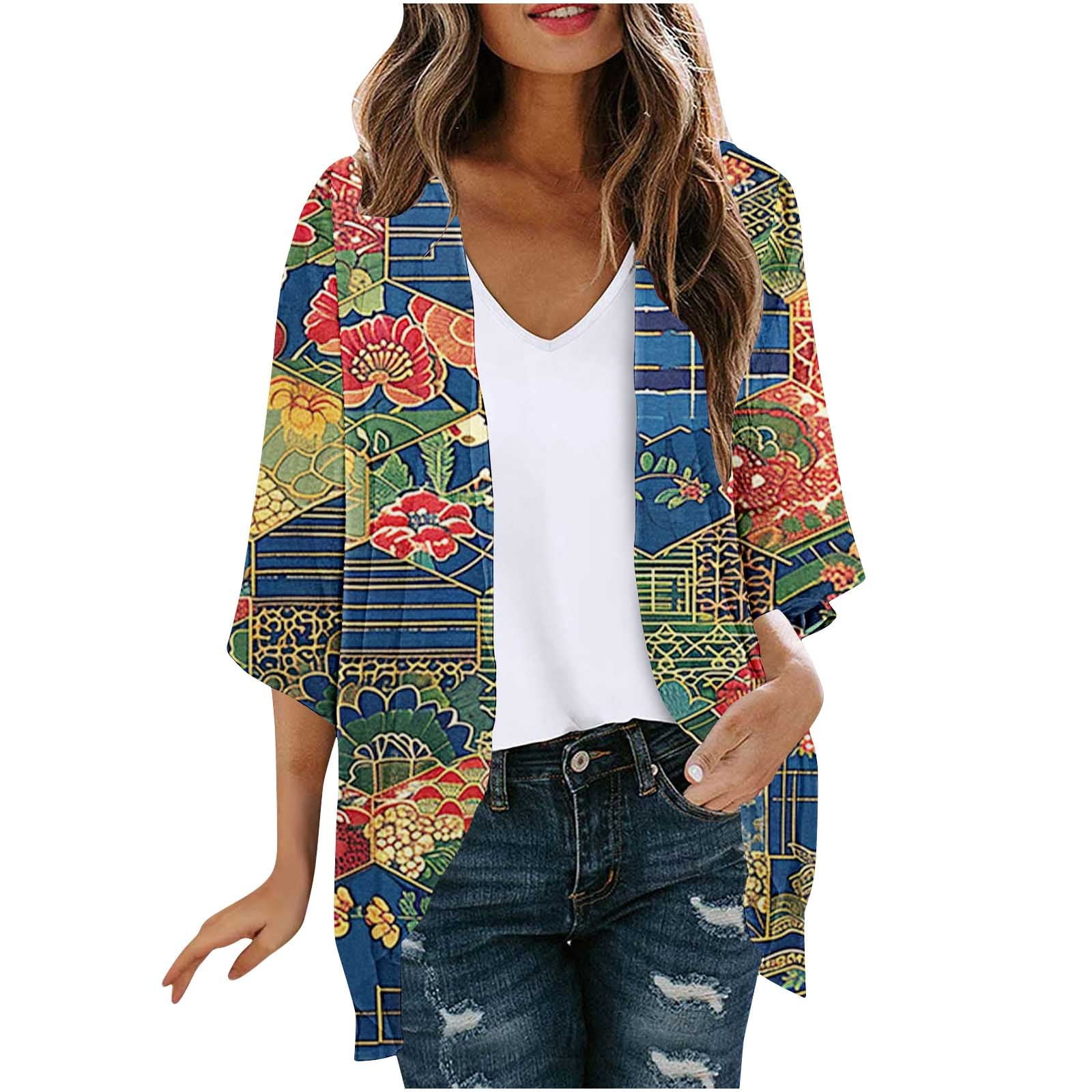 Otaozi Beach Vacation Clothes For Women Ladies Cover Up Womens Tops ...