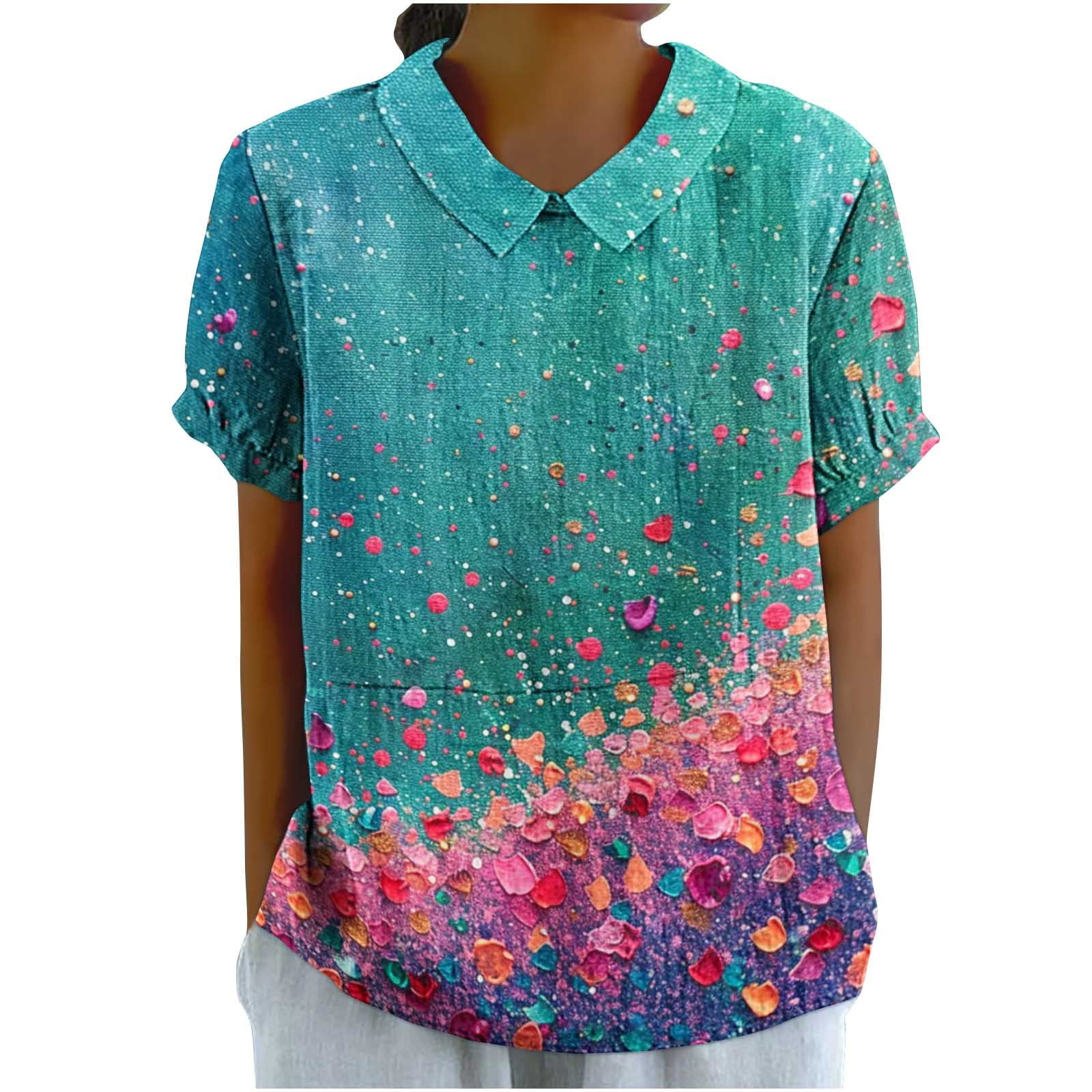 Otaozi Summer Tops For Women Going Out Womens Tops Trendy Summer Y2K ...