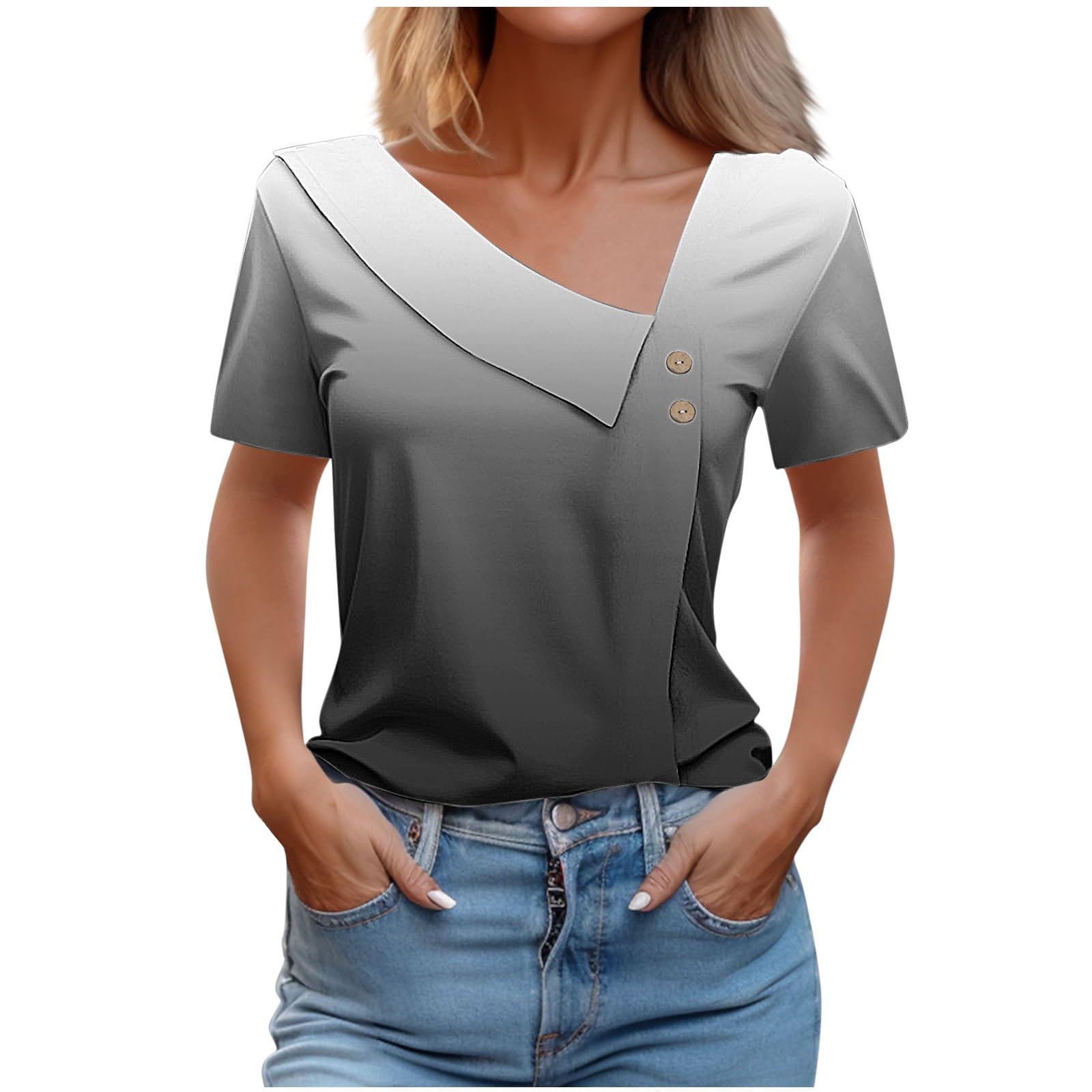 Otaozi Womens Dressy Spring Tops 2025 Trendy Womens Tops Dressy Casual ...