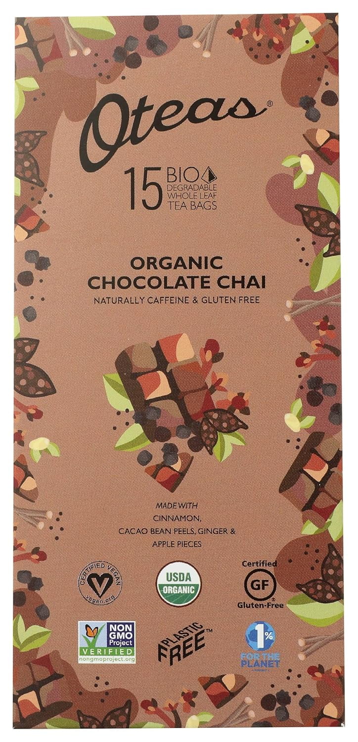 Oteas Organic Chocolate Chai (6 Pack) 15 pc - Walmart.com