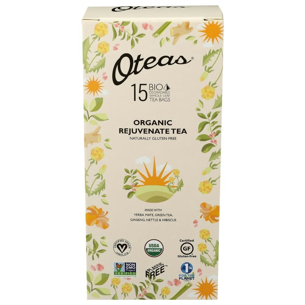 Oteas Organic Rejuvenate Tea 15 ct (Pack Of 6) - Walmart.com