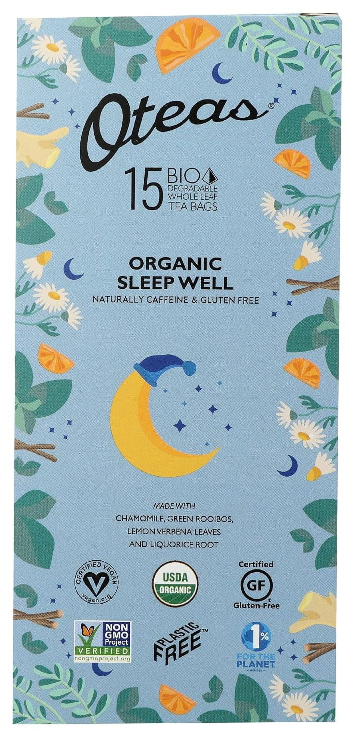 Oteas Organic Sleep Well Tea (6 Pack) 15 pc - Walmart.com