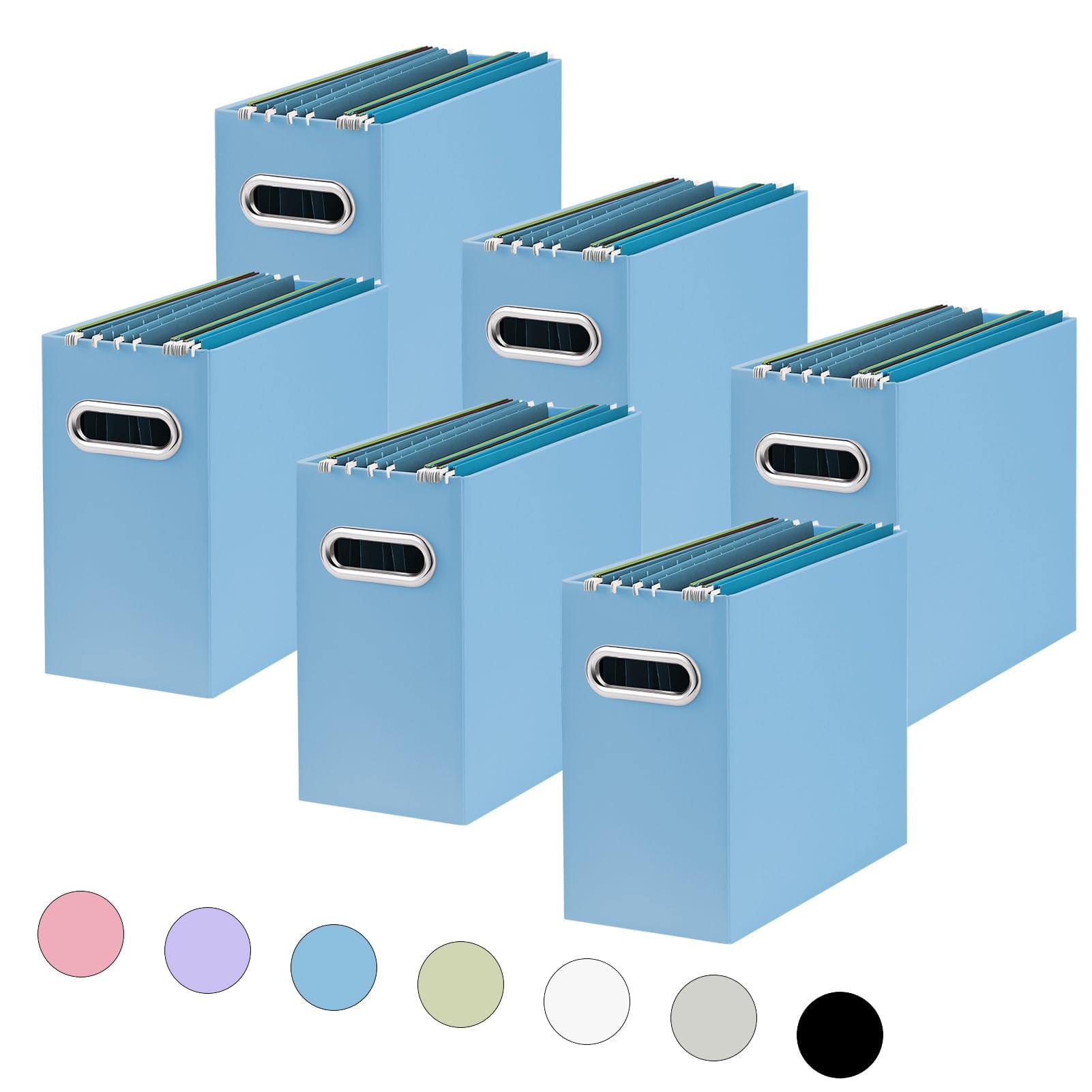 Oterri File Organizer, Small Storage Box, Cardboard File Folder ...