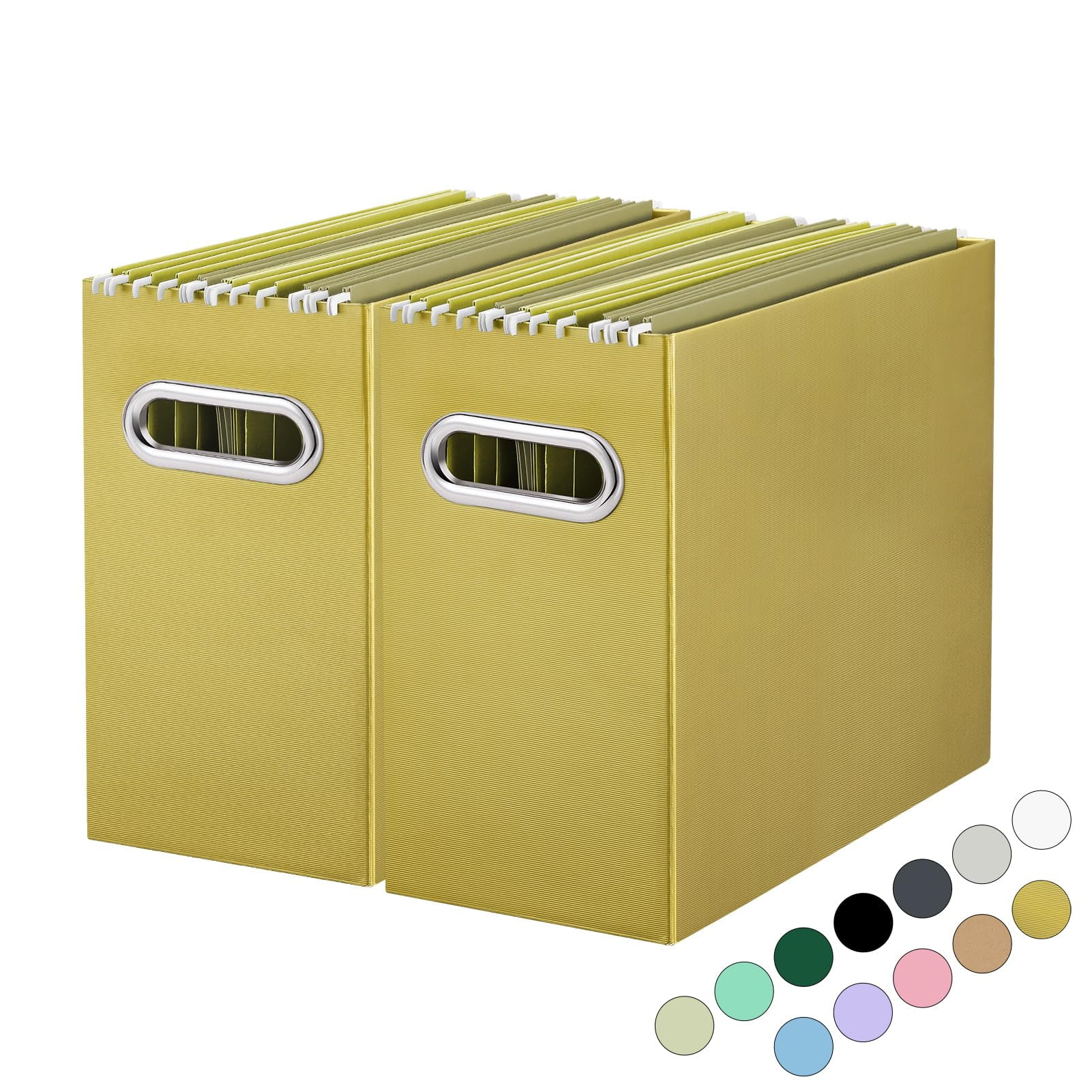 Oterri File Organizer, Small Storage Box, Cardboard File Folder ...