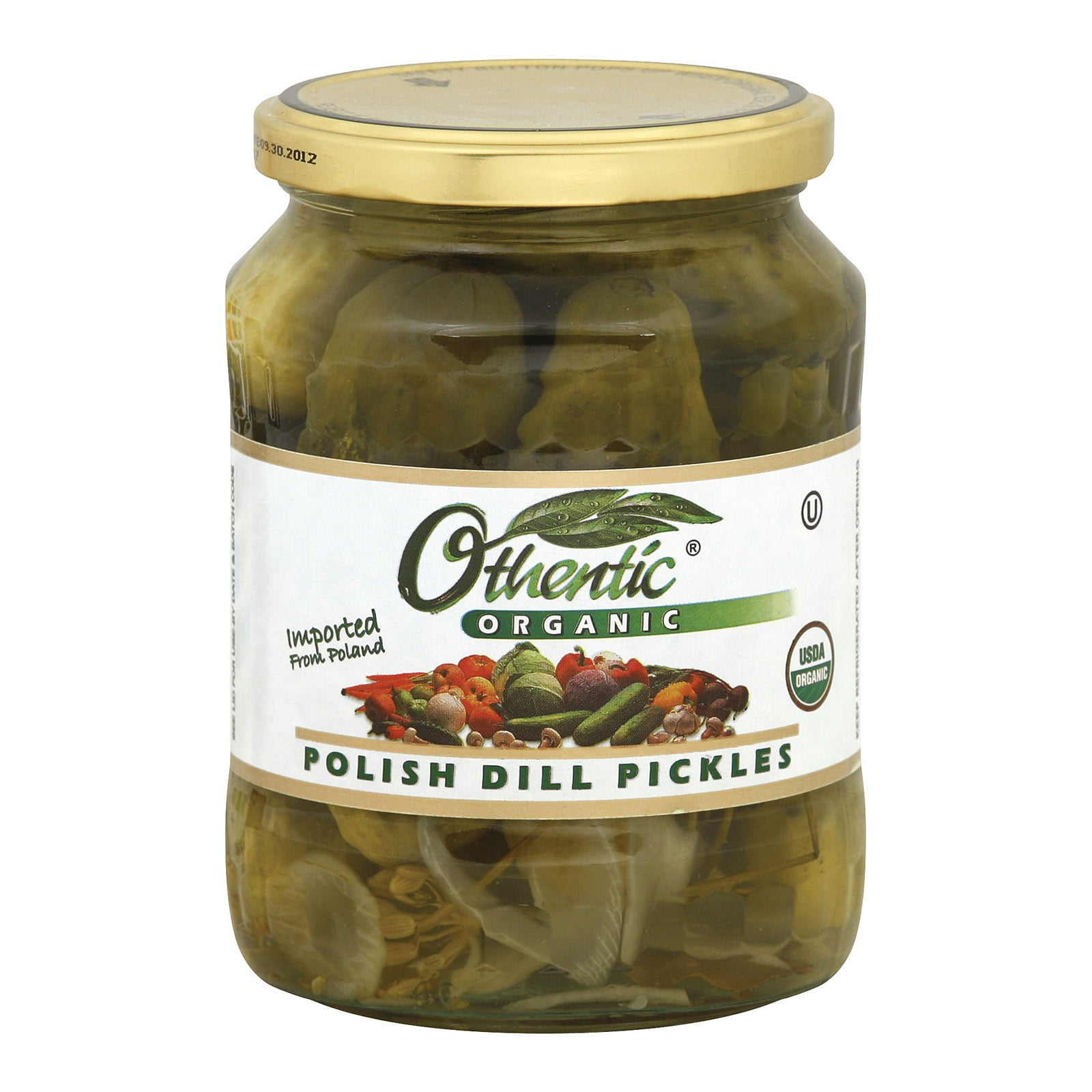 Othentic Polish Dill Pickles - Organic - Case of 6 - 24.3 oz. - Walmart.com