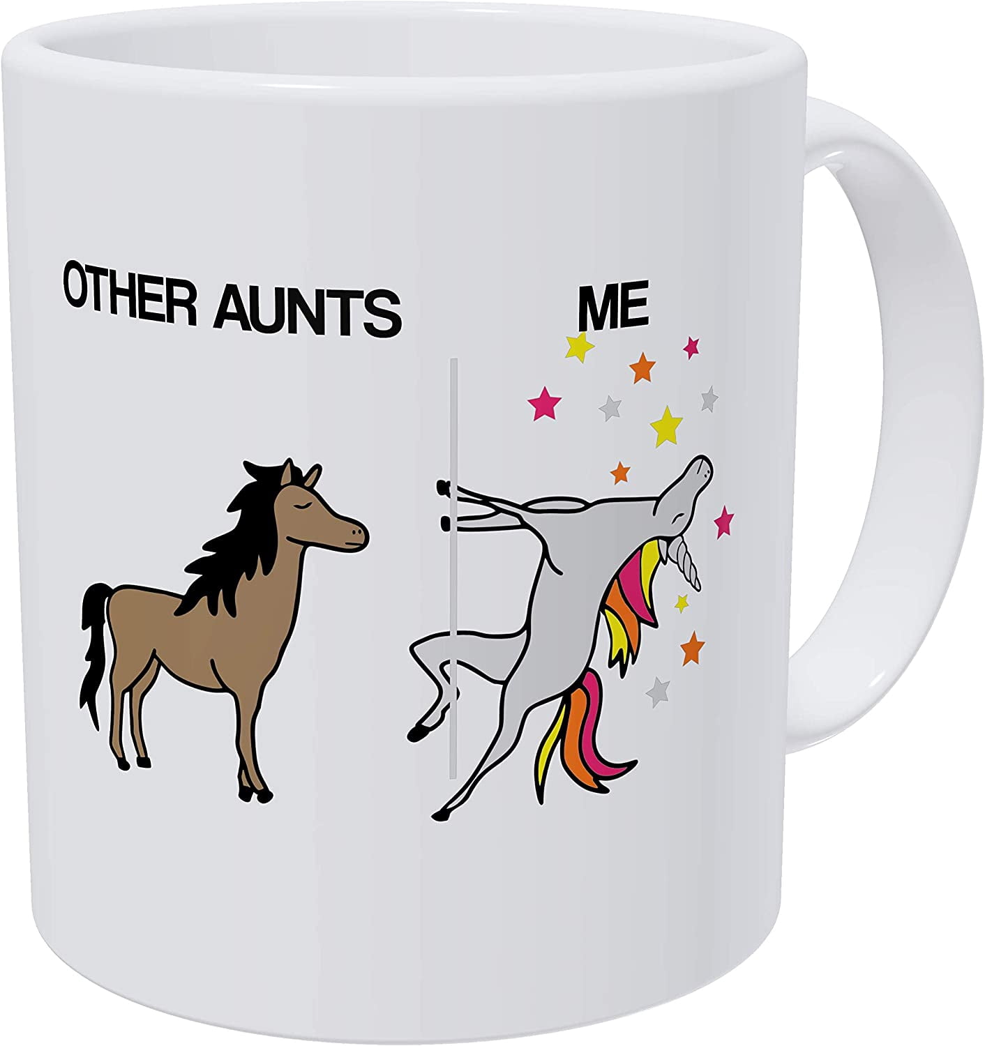 Other Aunts, Me Aunt Funny Grey and Brown Dancing Sparkling Unicorn 11 ...