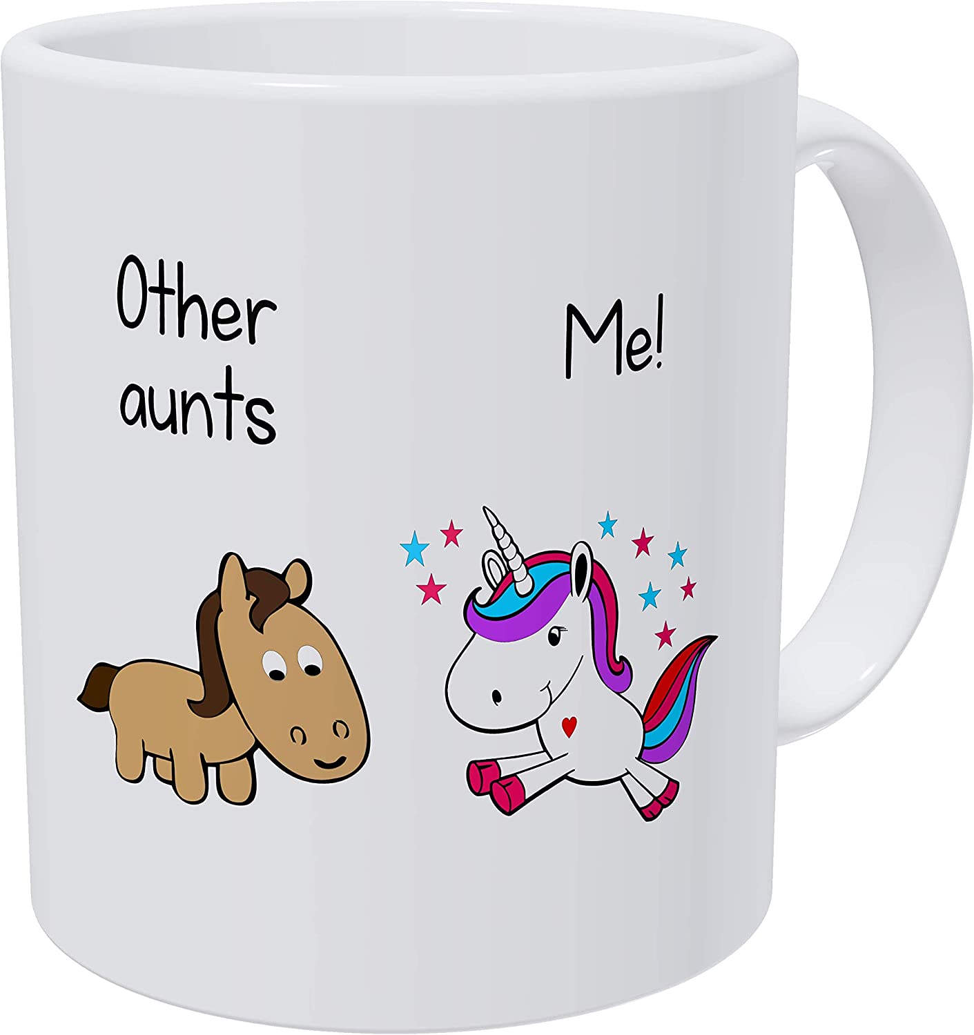 Other Aunts Me!, Aunt Gifts Funny Purple Unicorn 11 Ounces White Coffee ...