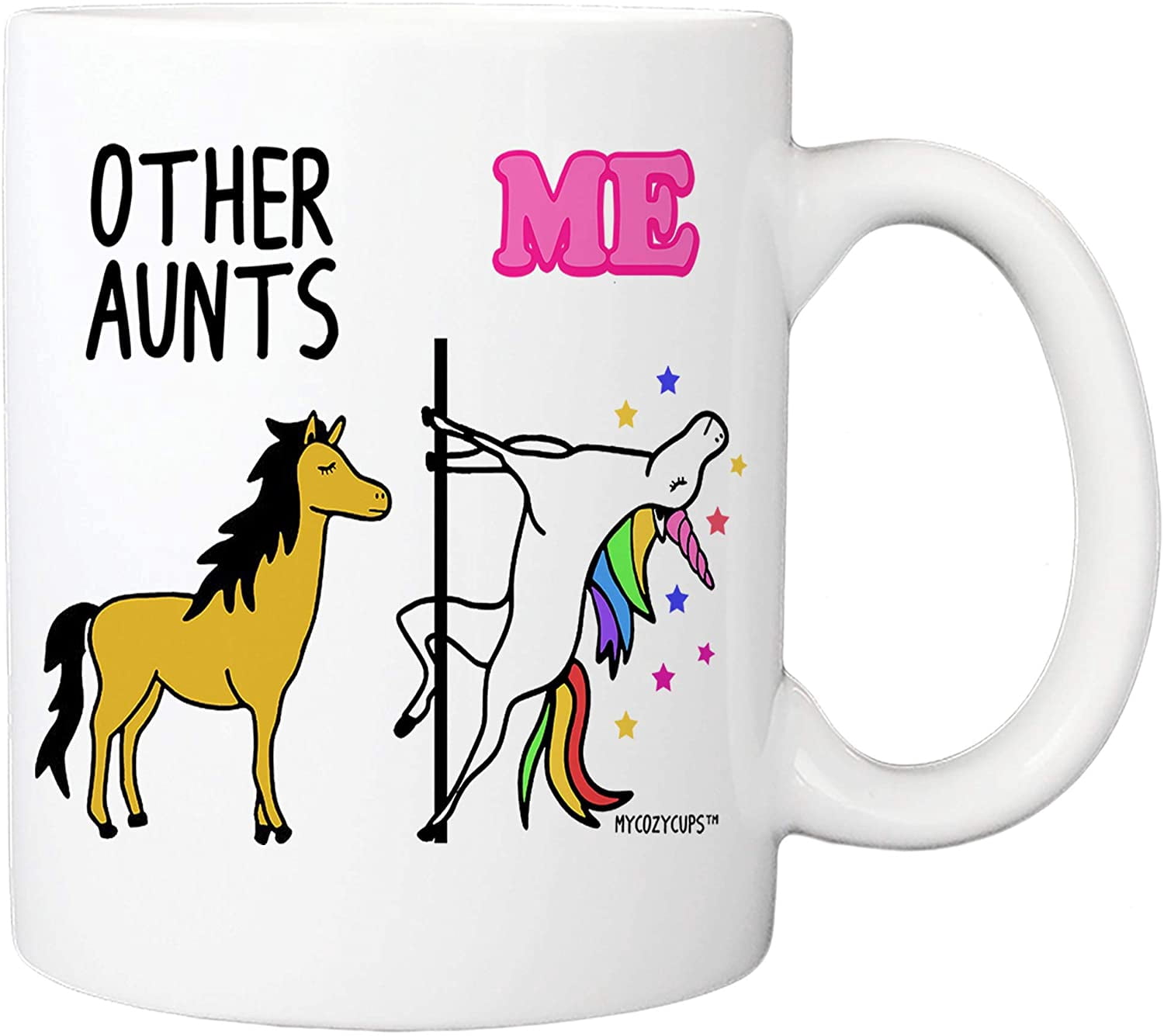 Other Aunts Me Unicorn Coffee Mug - 11oz Cup for Auntie, Sister ...