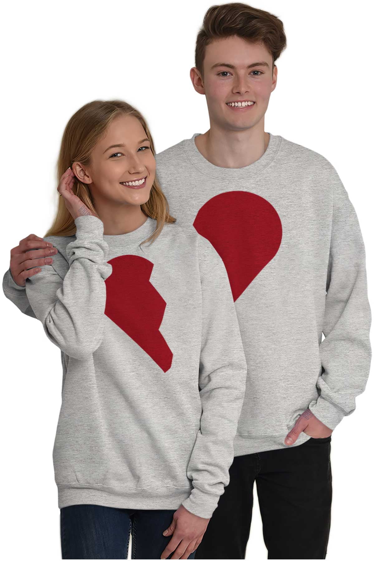 Other Half Heart Cute Matching Set Unisex Plus Fleece Graphic ...