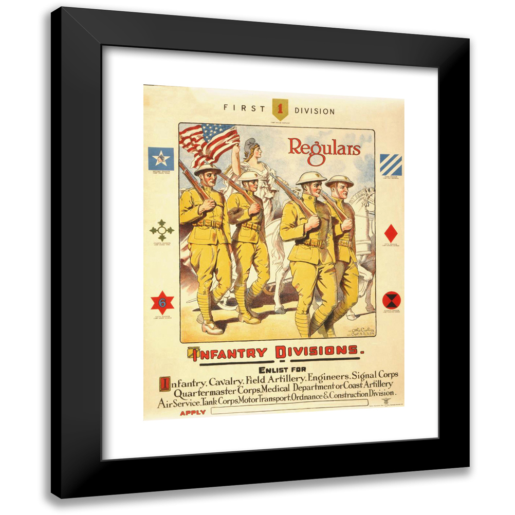 Otho Cushing 12x14 Black Modern Framed Museum Art Print Titled - First ...