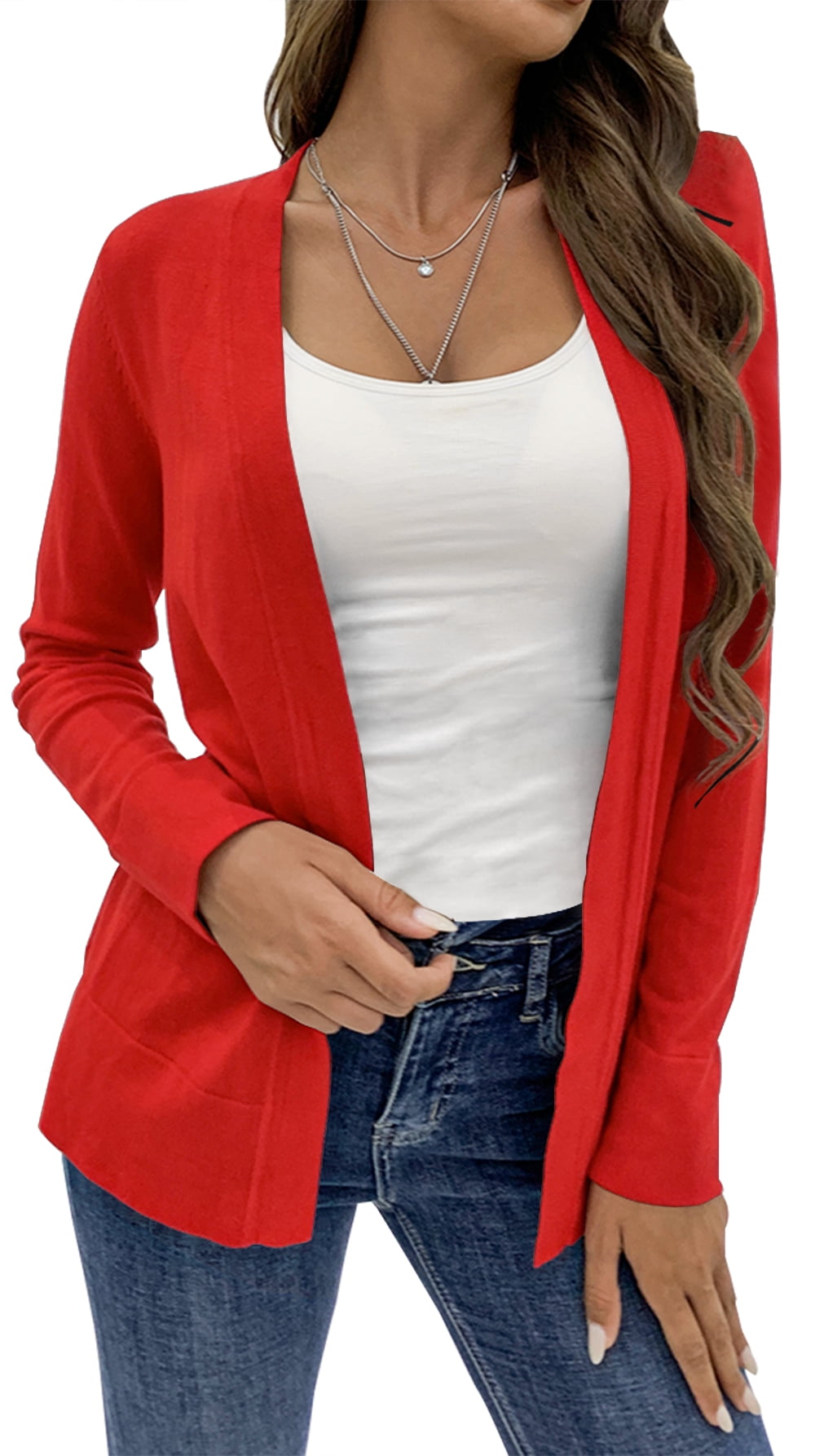 Othyroce Woman Sweater OpenFront Lightweight Female Cardigan S-2xl ...