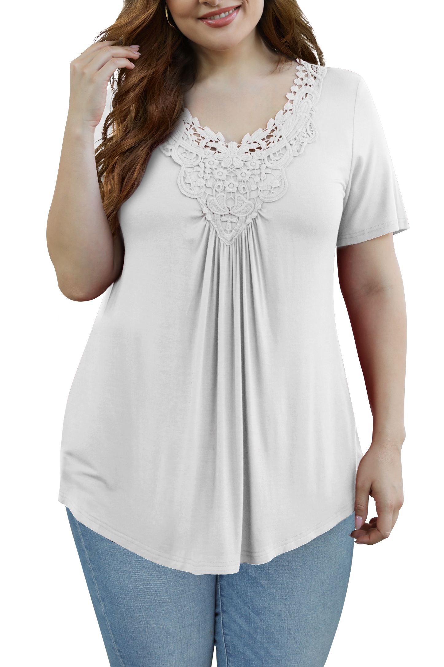 Just My Size Women's Plus Size Bell Sleeve Pin-tuck Top - Walmart.com