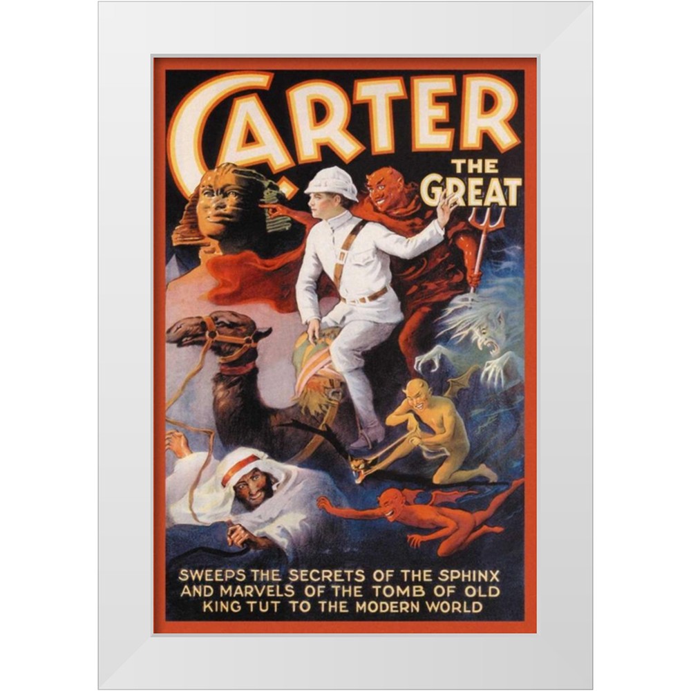 Otis 23x32 White Modern Wood Framed Museum Art Print Titled - Magicians ...