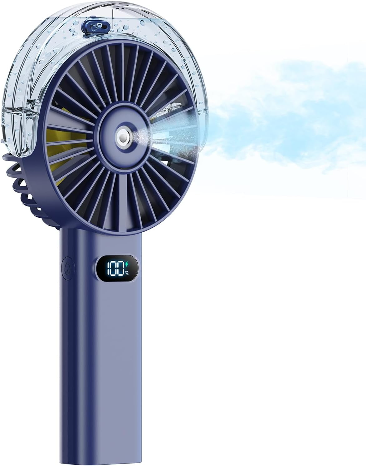 Otlonpe Handheld Misting Fan Portable, 4000mAh Rechargeable Battery ...