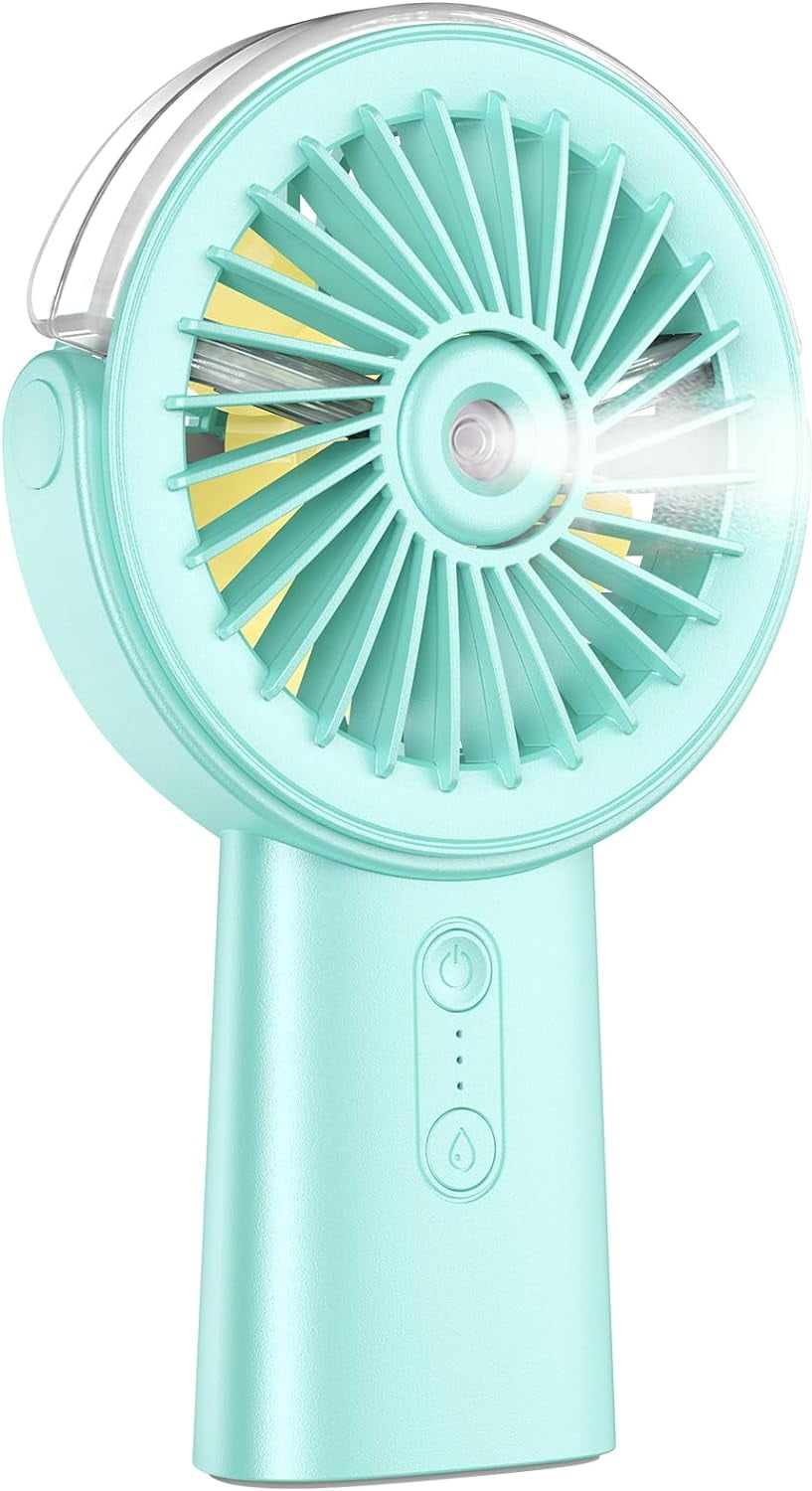 Otlonpe Misting Fan Portable Handheld Fan, 4000mAh Hand Held Mist Fan ...