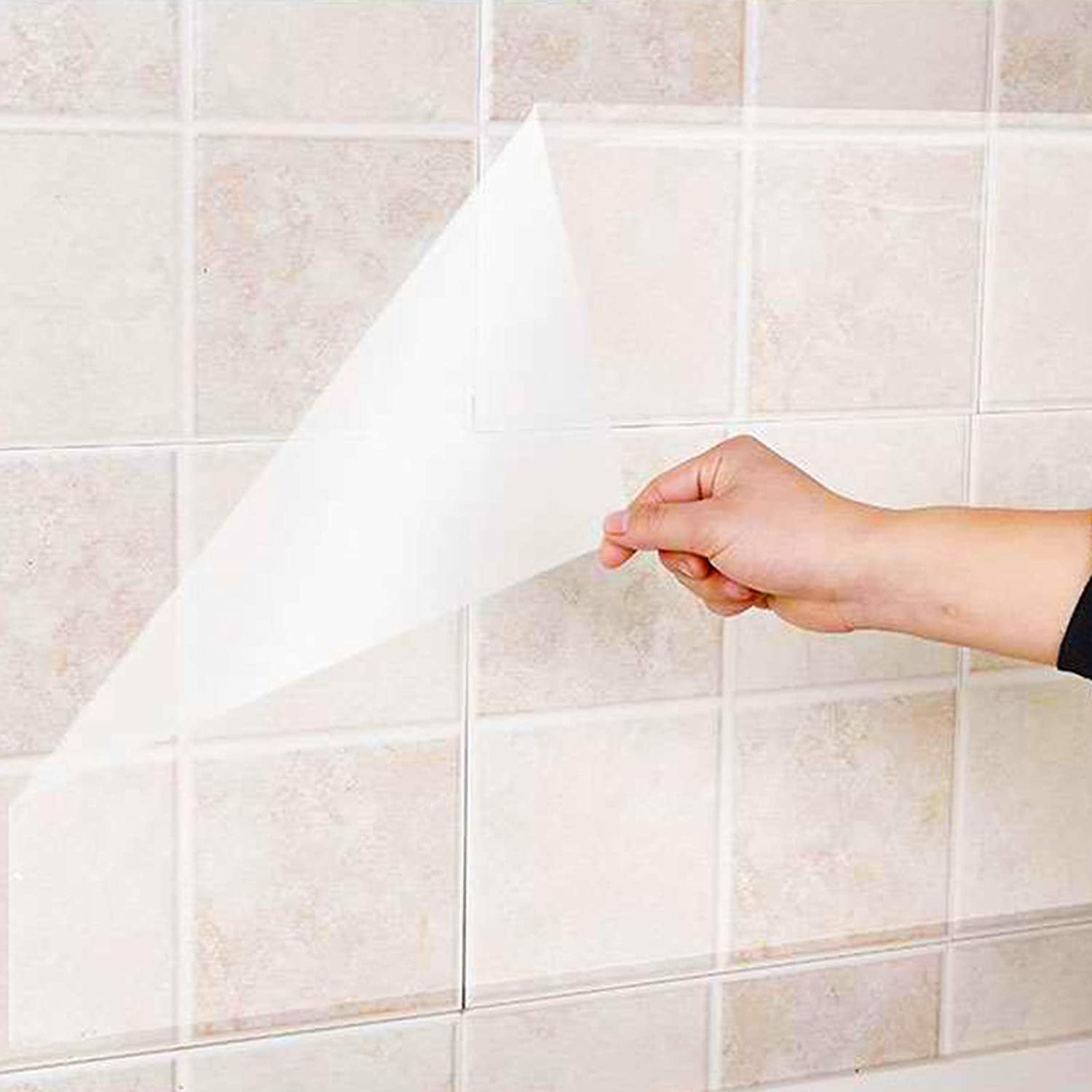 2Pcs Clear Self-Adhesive Wall Protector Wallpaper, Oil Proof, Vinyl ...