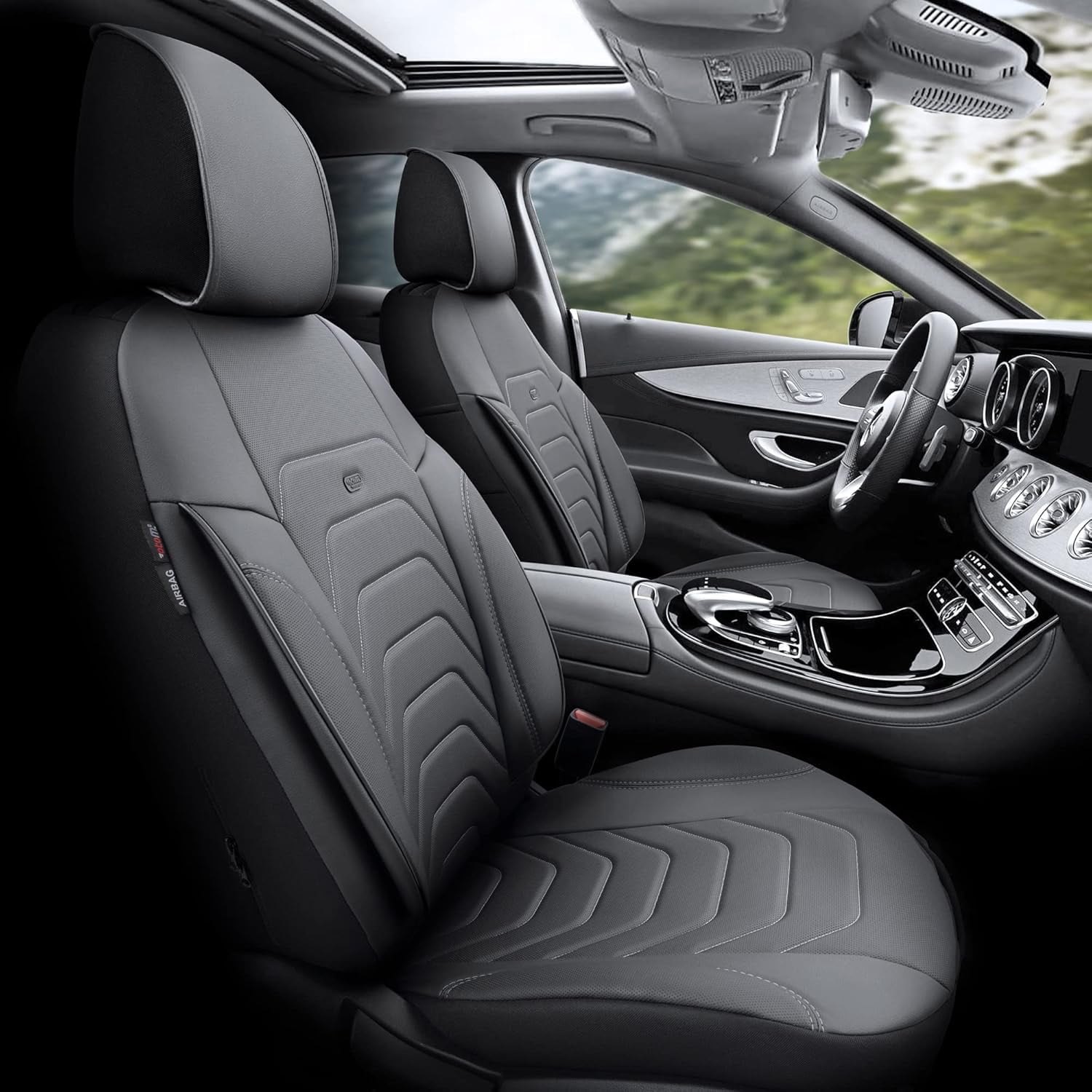 Otom Core Design Universal Size Car Seat Covers for Front Seats (Black ...