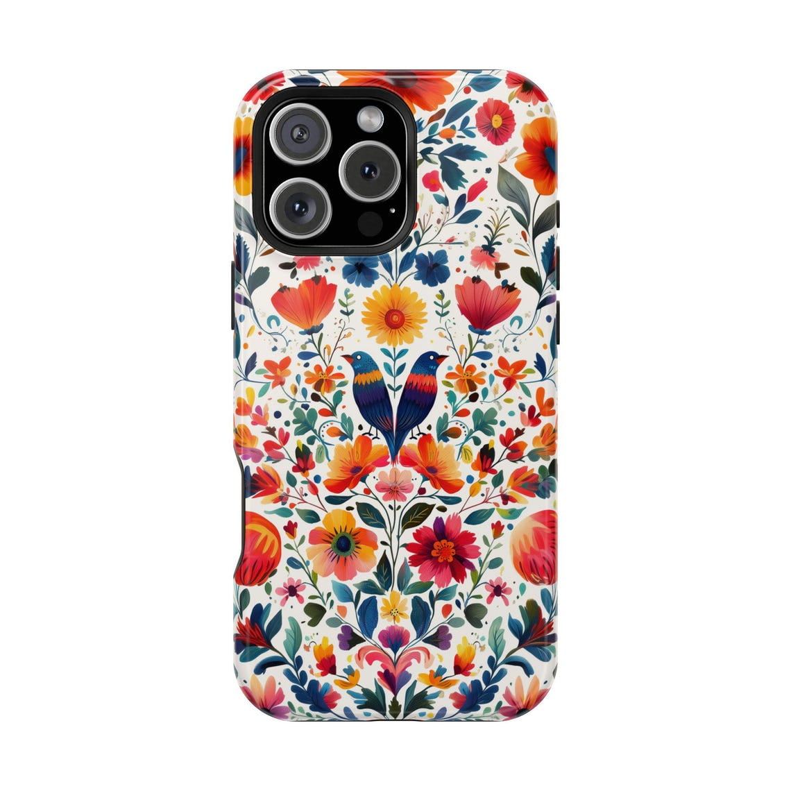 Otomi Bird Mexican Folk Floral Pattern Colorful Art Phone Case with ...