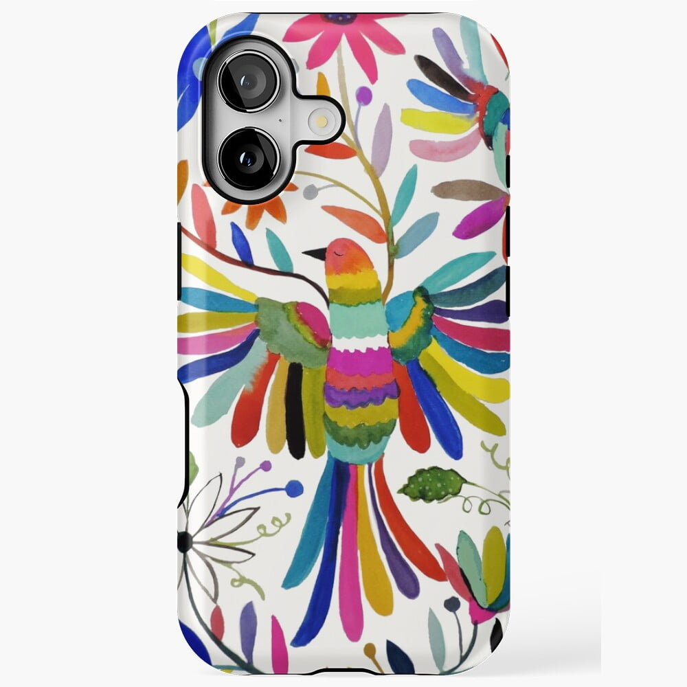 Otomi Bird Traditional Inspired Pattern Art iPhone 17 11 12 13 14 15 16 ...