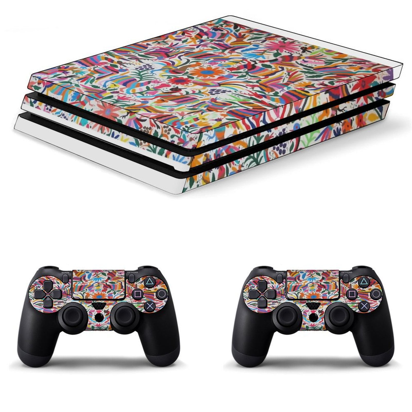 Otomi Fabric Mexico Art PS4/PS4 Pro/PS4 Slim Skin Sticker For Console ...