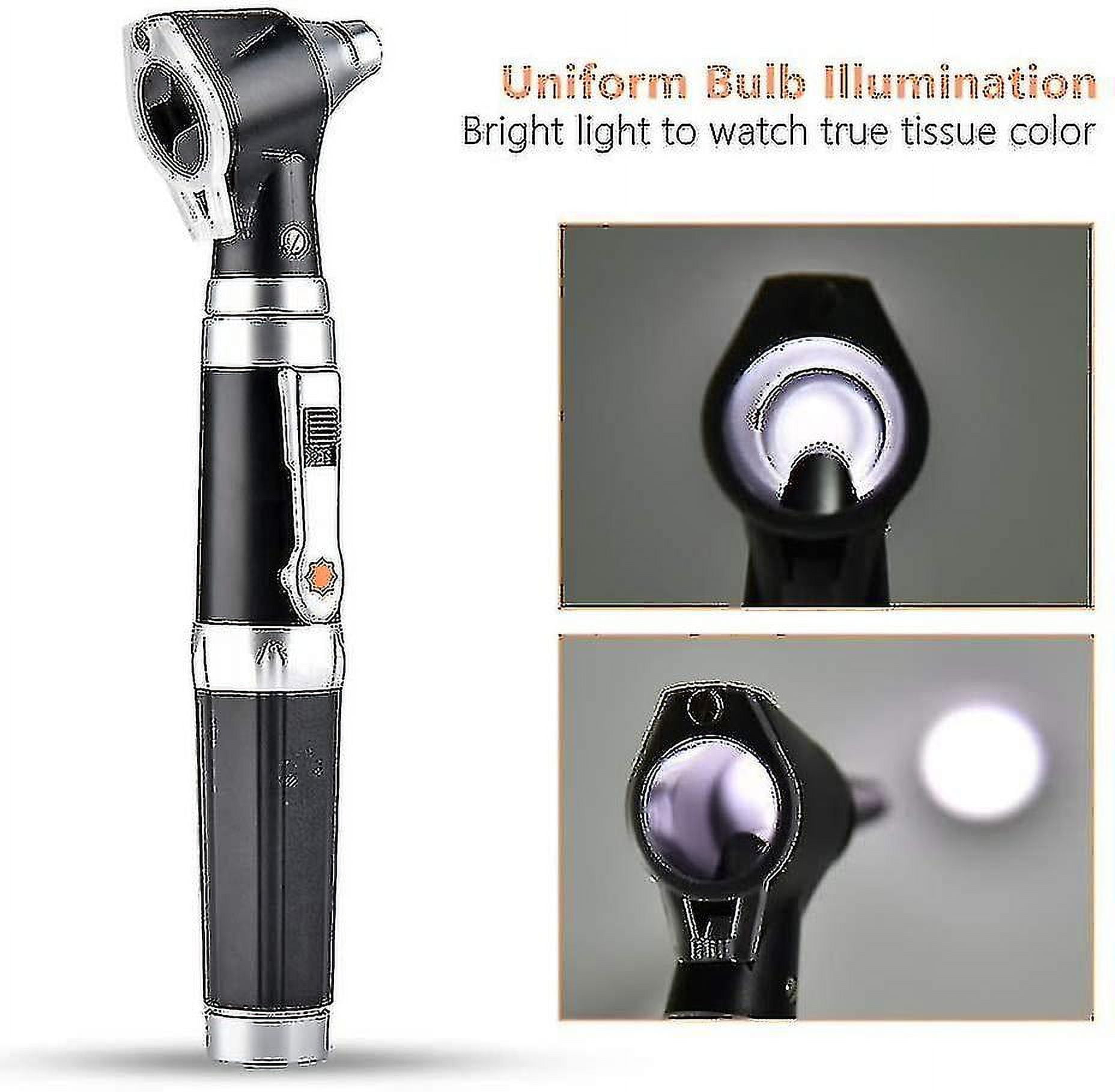 Otoscope with Led - Portable Handheld Ear Exam Magnifier - 3 Pieces Set ...