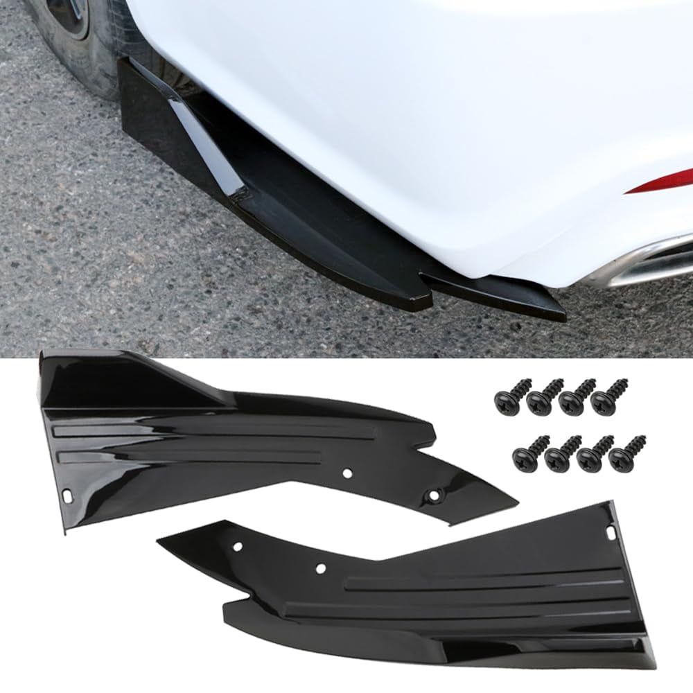 OtpOutopa 2PCS Universal Car IFF17 Spoiler,Rear Bumper Lip Diffuser ...