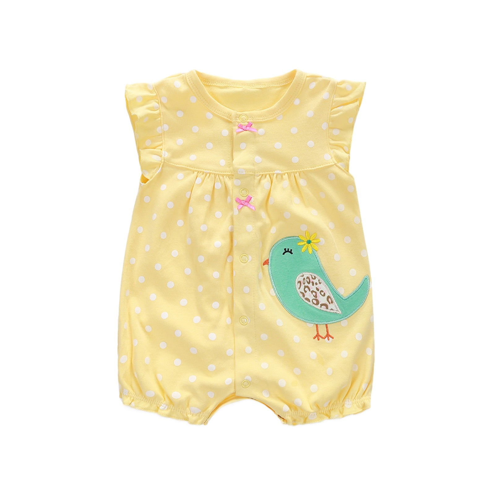 Otqutp 2024 Romper for Toddler Girls Boys Short Sleeve Animal Print ...