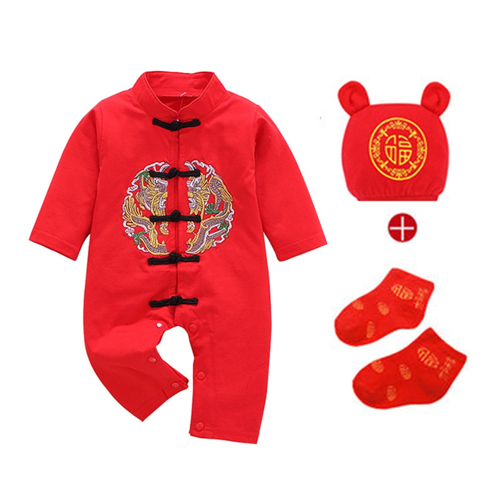 Otqutp Baby Boys Girls Autumn and Winter Jumpsuit Thin Wool Thicken ...