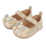 Dyfzdhu Girls Sandals Rhinestone Flower Shoes Low Heel Flower Wedding Party Dress Pump Shoes ...