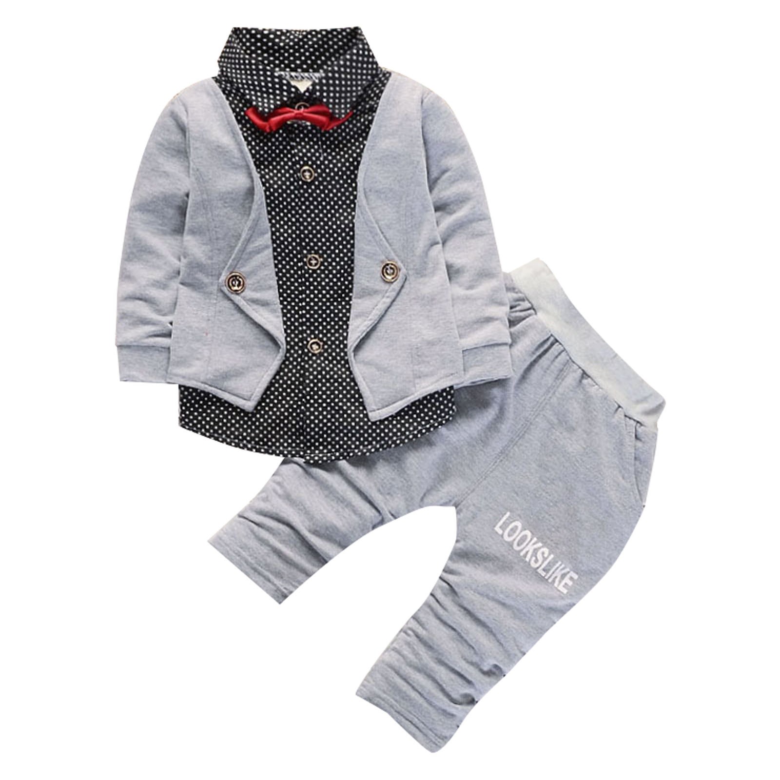 Otqutp Beach Outfits Set for Summer Kids Boys' Set Spring/Autumn ...