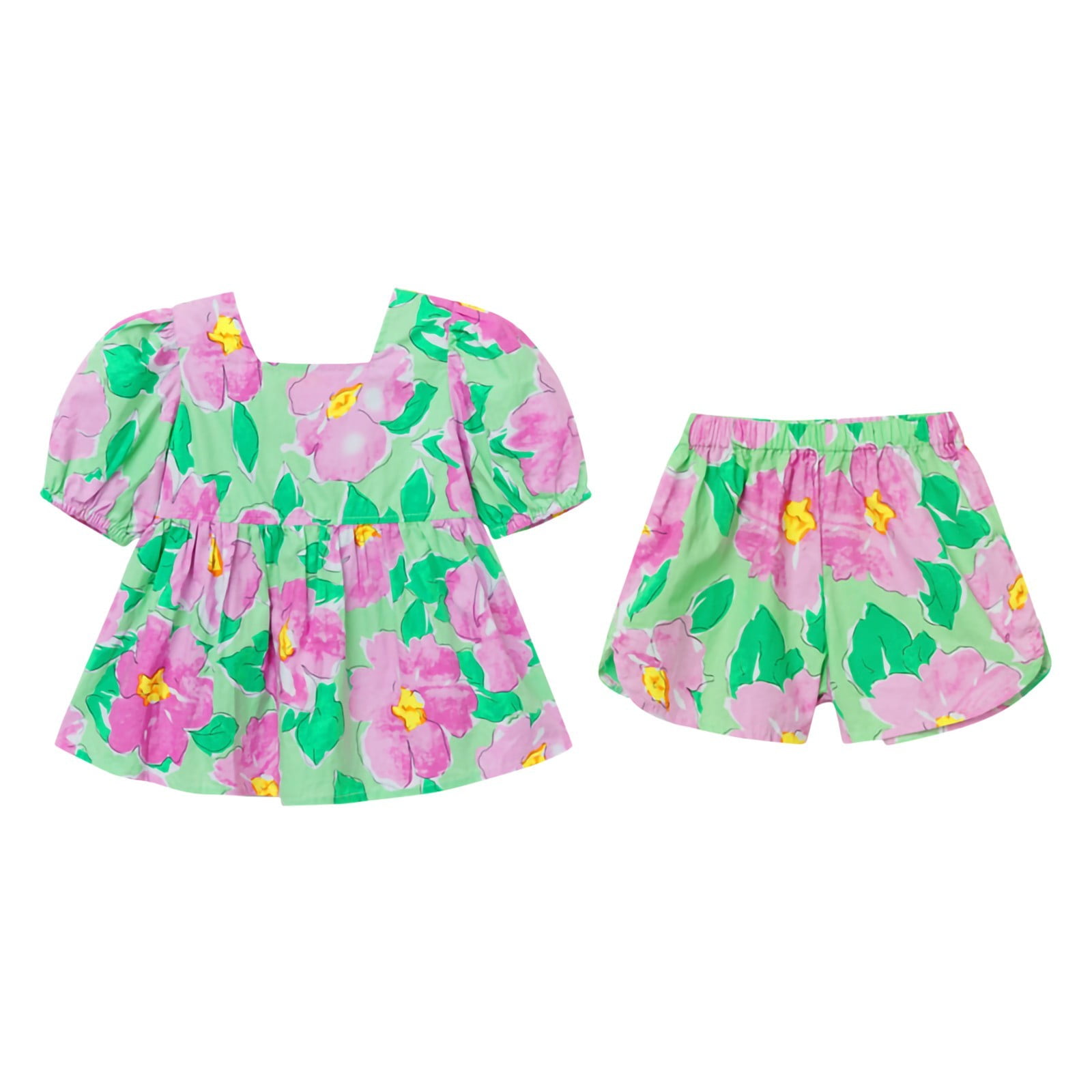 Otqutp Beach Outfits Set for 1 to 7 Years Toddler Baby Girls Outfits ...