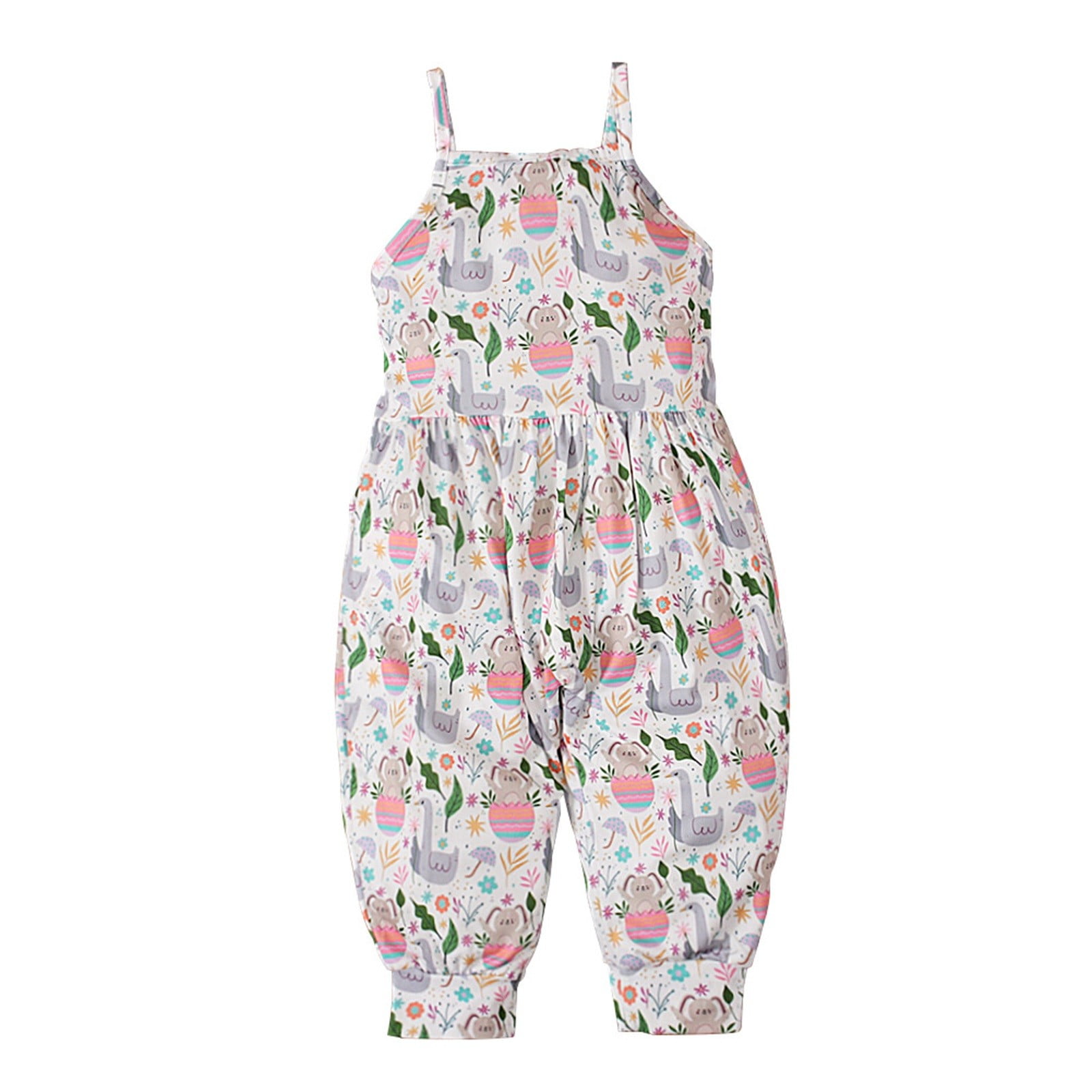Otqutp Cartoon Clothes for Toddler Easter Baby Girls Overalls Romper ...