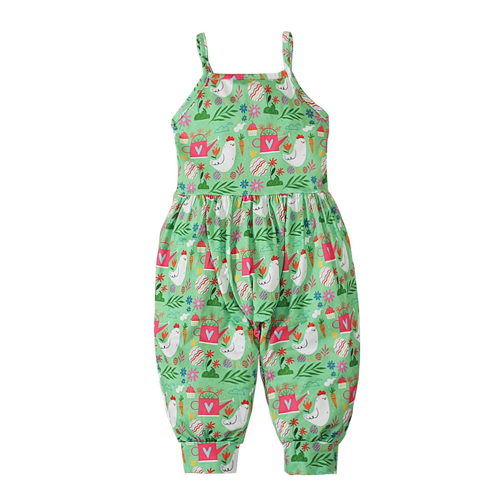 Otqutp Cartoon Clothes for Toddler Easter Baby Girls Overalls Romper ...