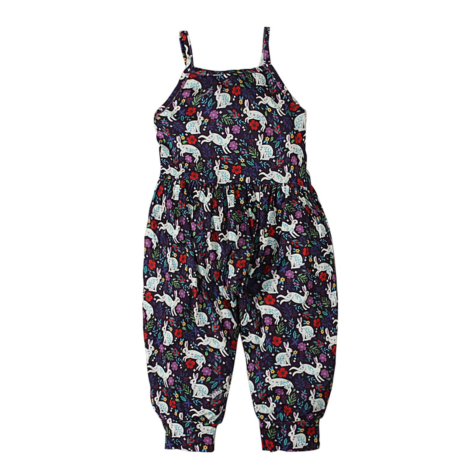 Otqutp Cartoon Clothes for Toddler Easter Baby Girls Overalls Romper ...