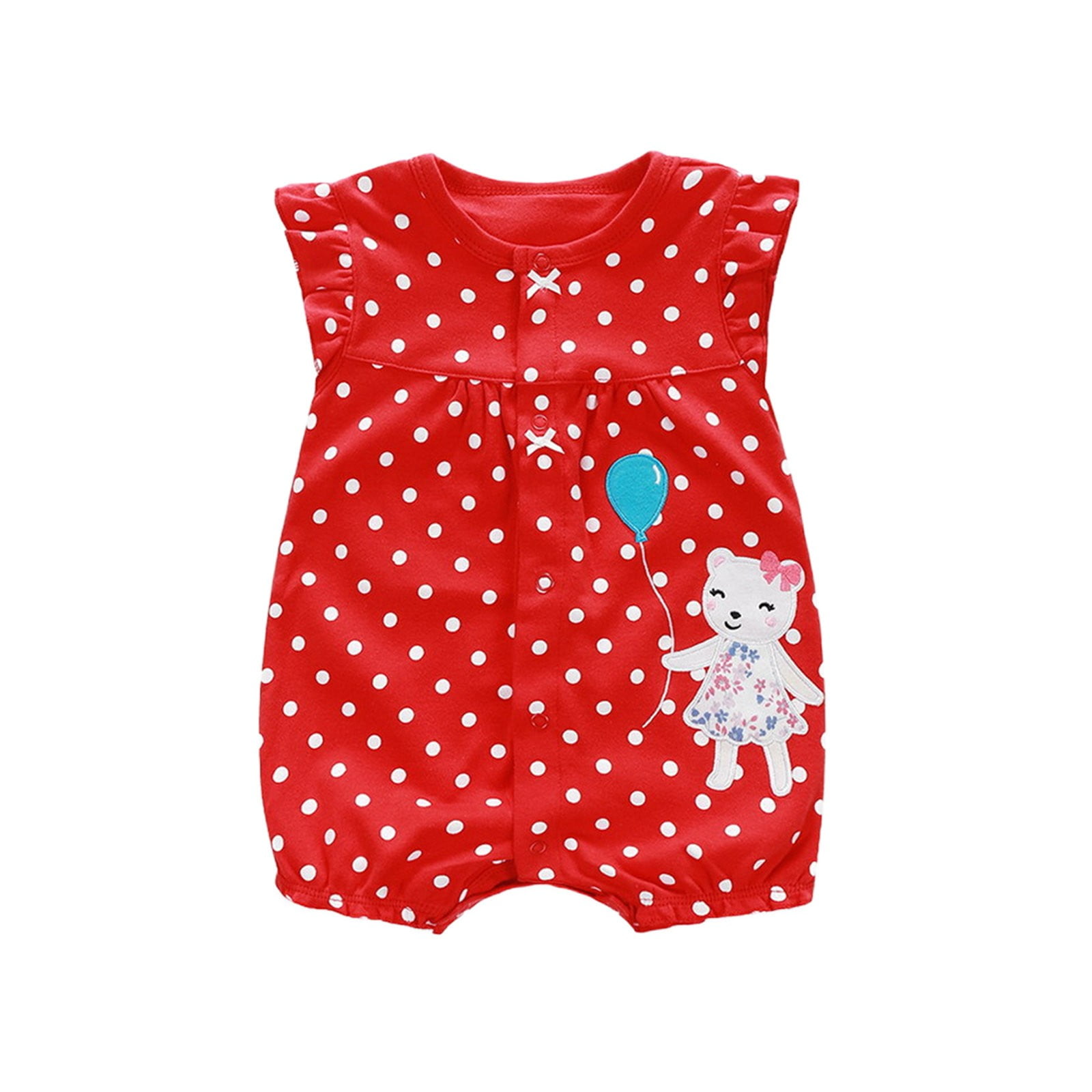 Otqutp Cartoon Jumpsuit for Toddler Girls Boys Short Sleeve Animal ...