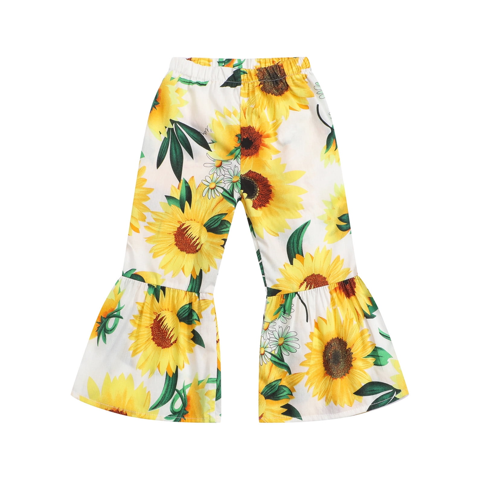 Otqutp Casual Trousers for Children Toddler Girl Stretchy Flare Pants ...