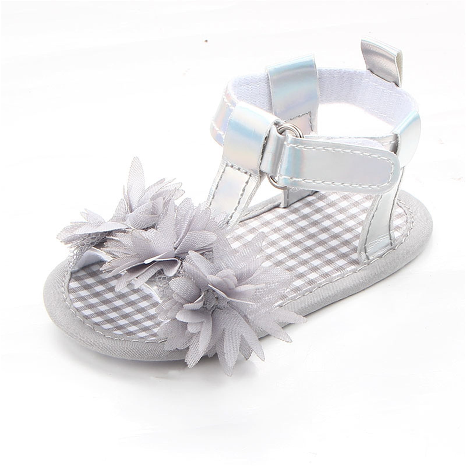 Otqutp Causal Sandals for Summer Girls Sandals Baby Cute Lace Flower Walking Shoes Flat Shoes ...