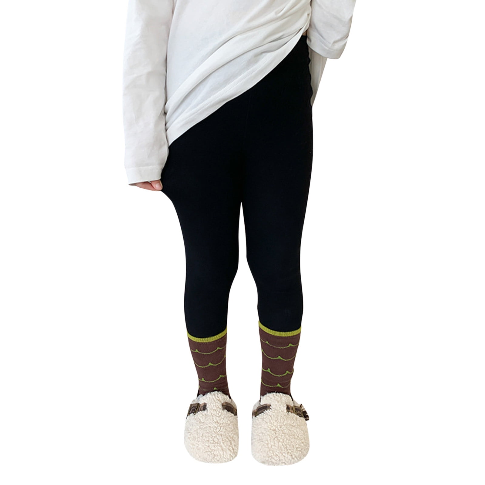 Otqutp Children Elastic Waist Trousers Toddler Kids Baby Girls Cotton ...