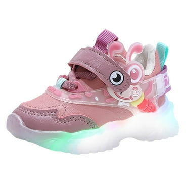 Girls Sneakers Light Up Shoes For Girls Toddler LED Walking Shoes Girls ...