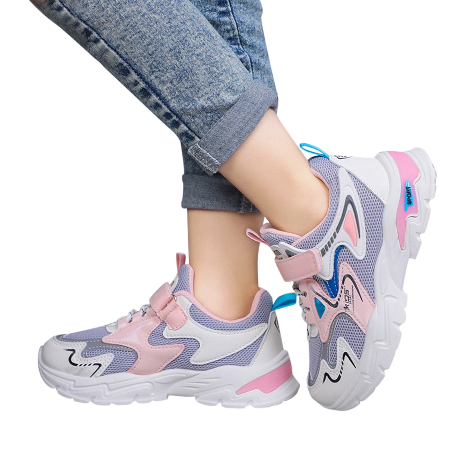 Otqutp Children Soft Bottom Sneakers Fashion All Seasons Children ...