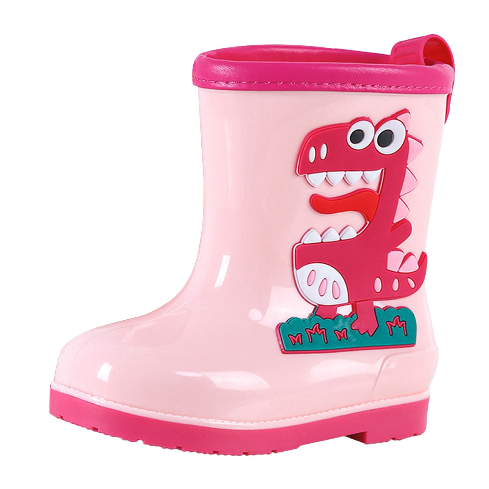 Otqutp Dinosaur Rain Boots for Boys Girls Cute Non-Slip Waterproof ...
