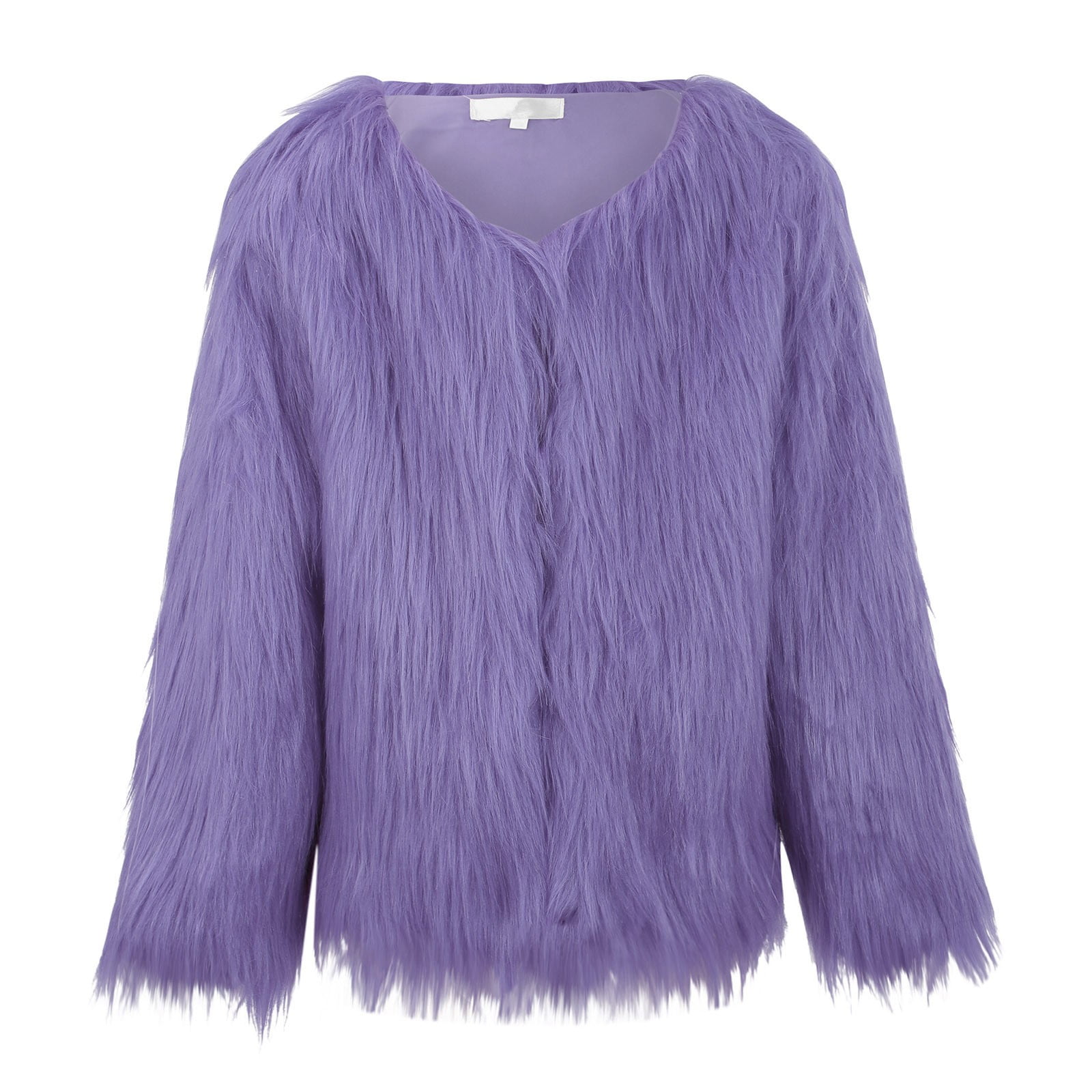 Otqutp Girls Faux-F𝐮r Jacket Coat Kids Fall Winter Thick Fle𝐞ce Furry ...