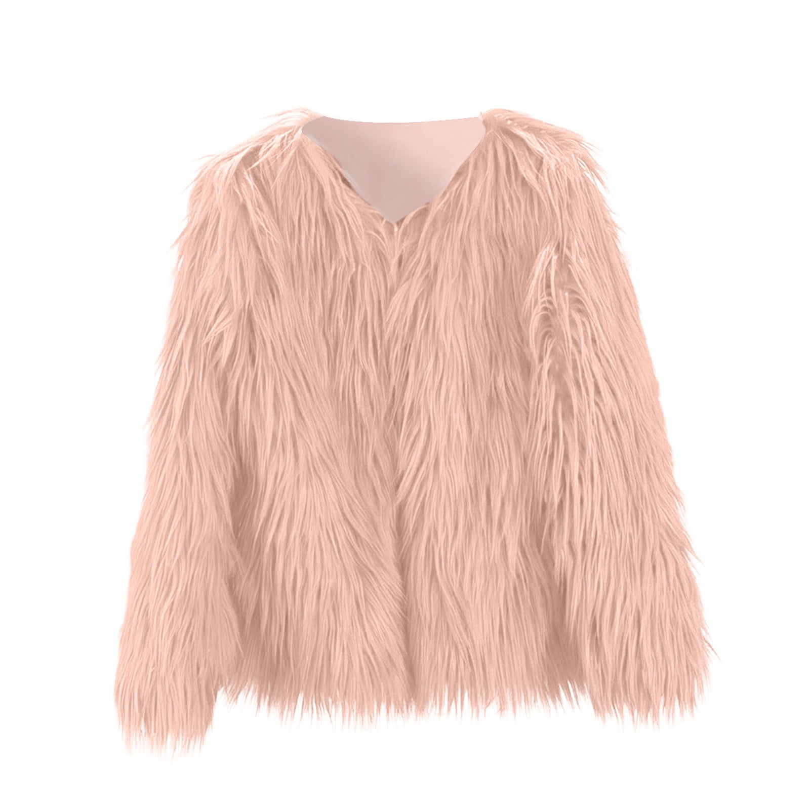 Otqutp Girls Faux-Fur Jacket Coat Toddler Baby Kids Autumn Winter ...