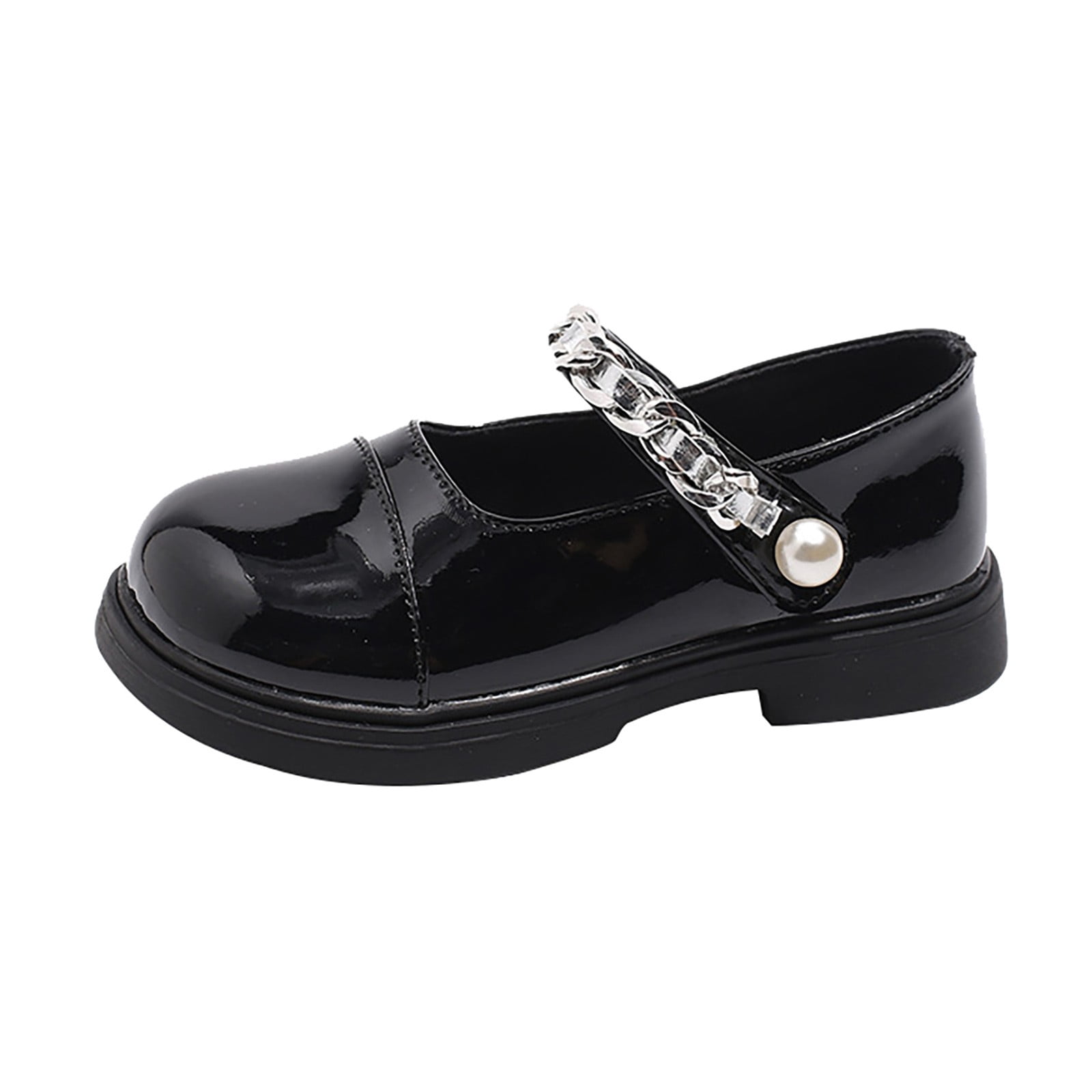 Otqutp Girls Single Shoes Bowknot First Shoes Buckle Strap 0-13Years ...