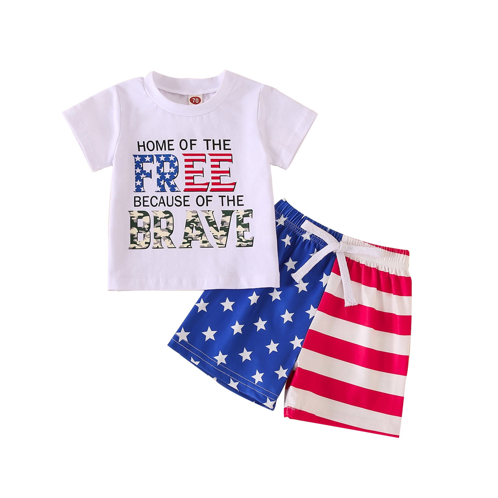 Otqutp Kids Beach Clothing Sets for Summer Toddler Boys Independence ...