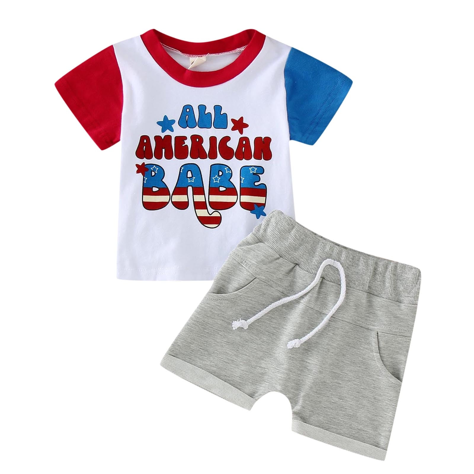 Otqutp Kids Clothing Sets Toddler Boys Independence Day 4 Of July Short ...