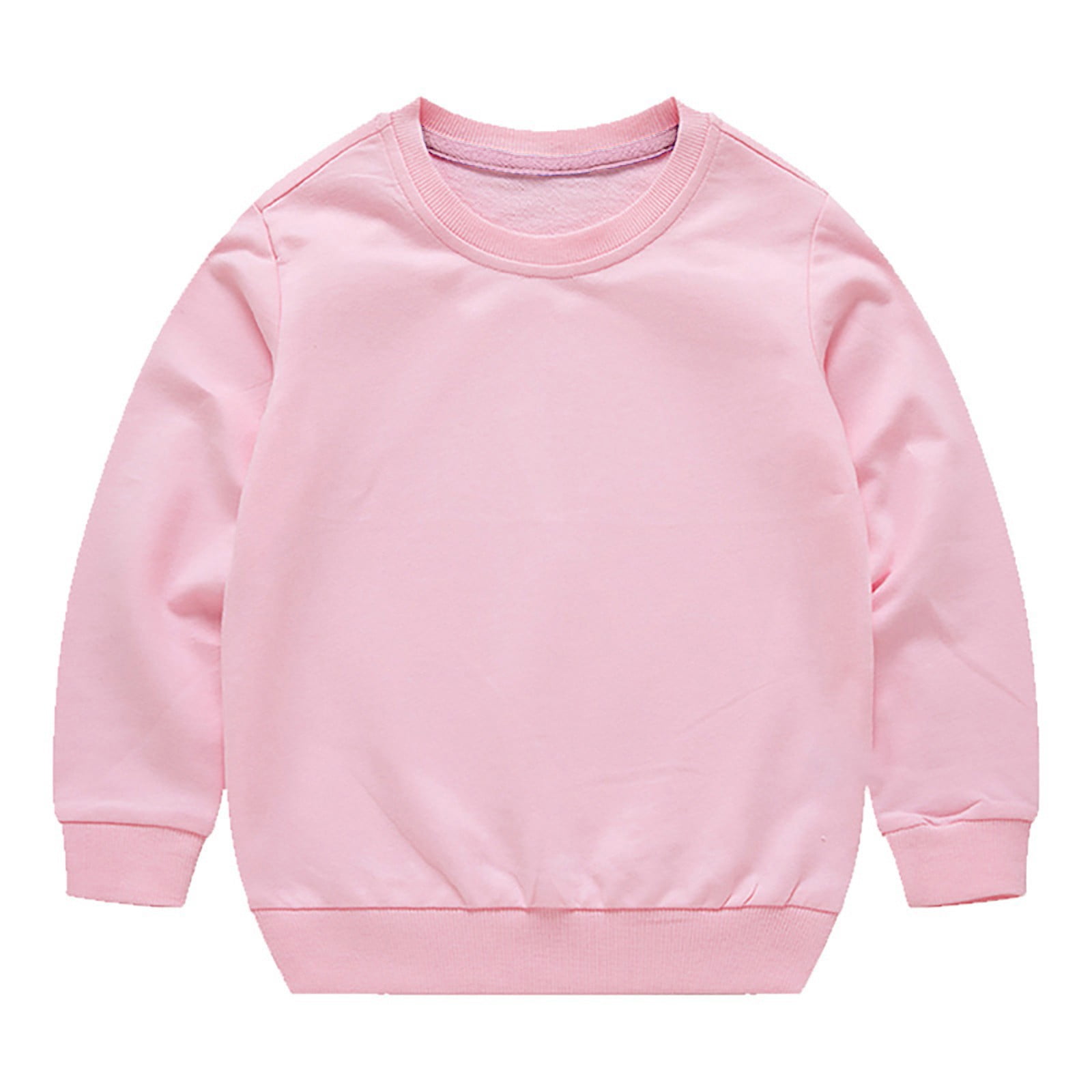 Otqutp Kids Princess Tops Toddler Boys Girls Solid Color Long Sleeve ...